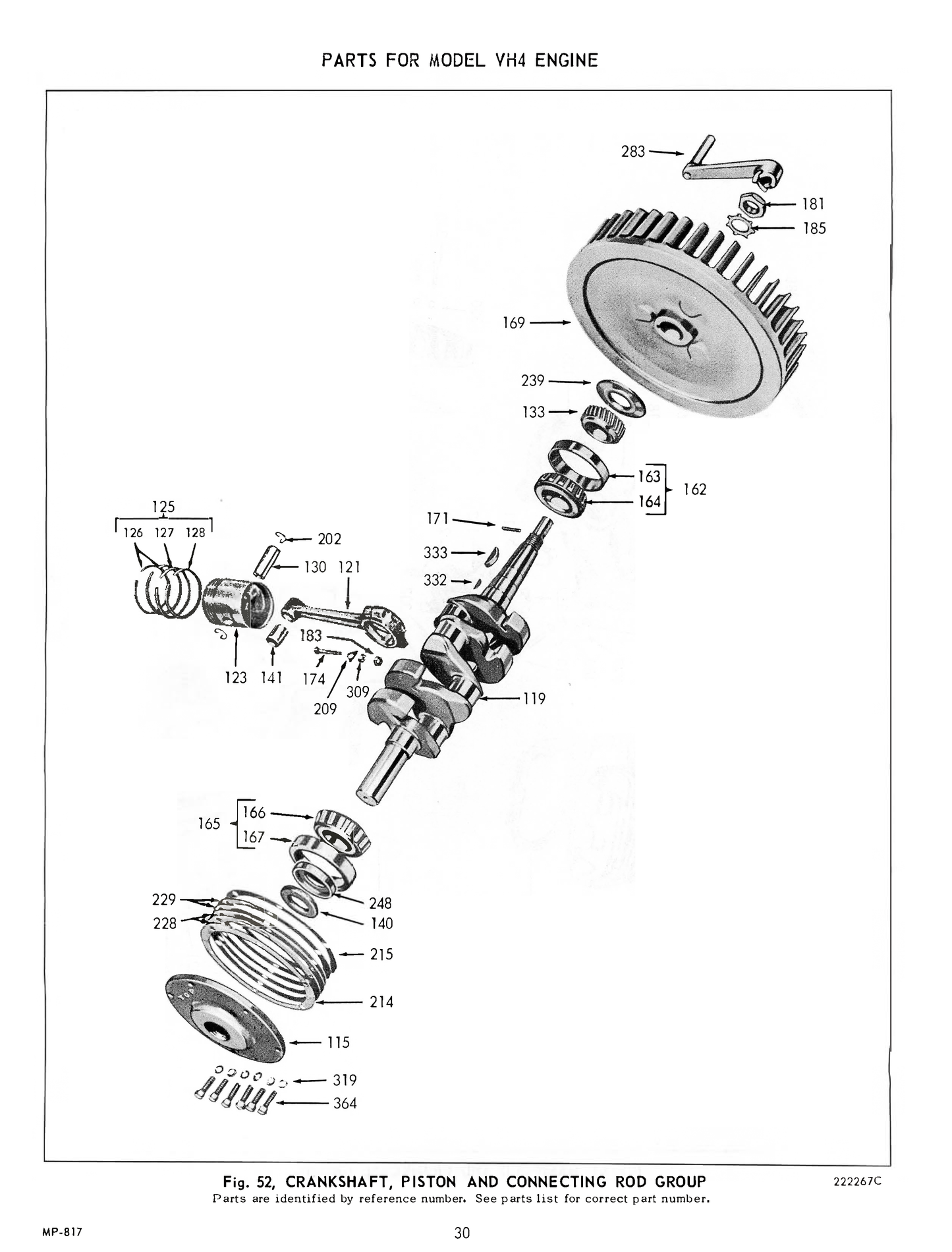 Wisconsin Air-Cooled 4 Cyl Engines VH4 and VH4D Instruction and Parts ...